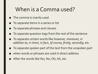 Punctuation Marks in English Grammar | PPT