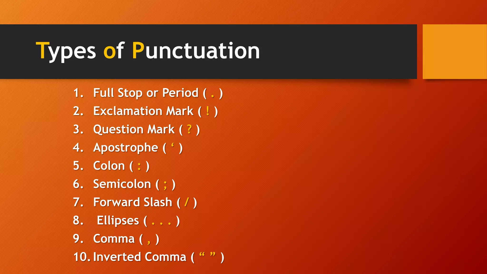 Punctuation Presentation PPT.pptx