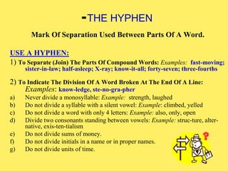 English Lession - Correct Use of Punctuation | PPT