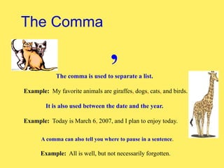 English Lession - Correct Use of Punctuation | PPT