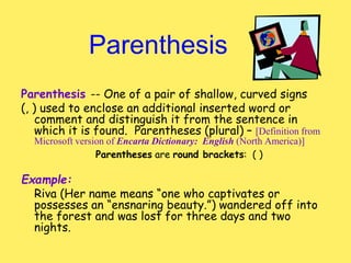 English Lession - Correct Use of Punctuation | PPT