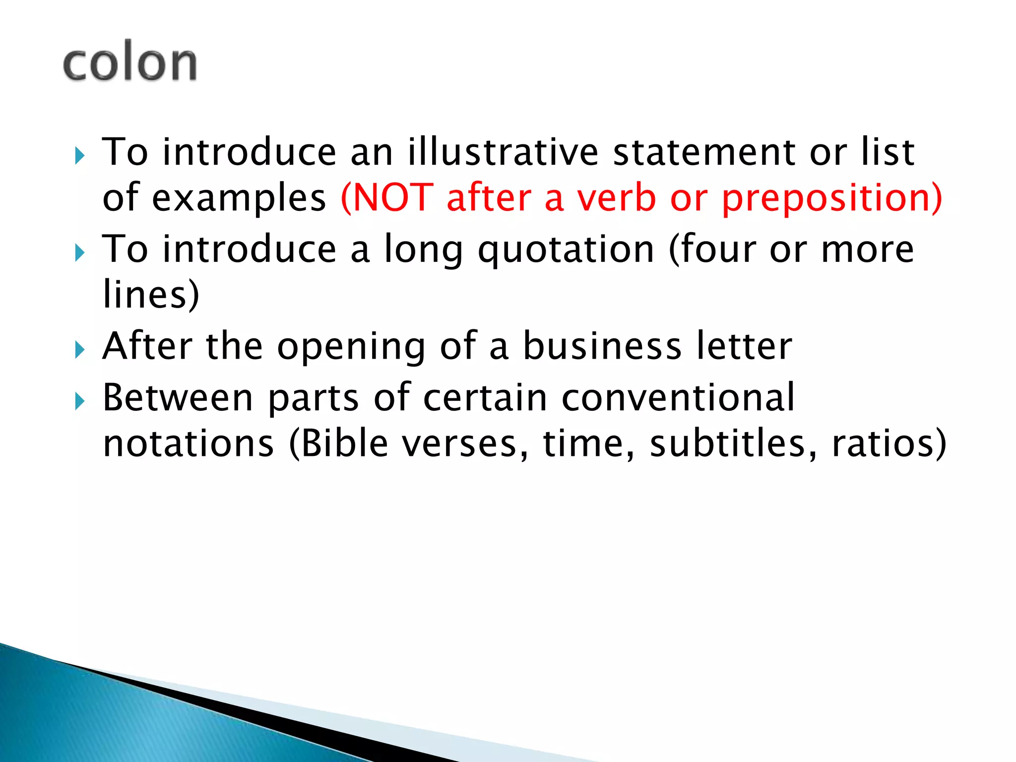 Punctuation rules | PPT
