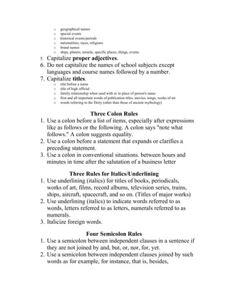 Punctuation rules | DOC