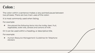 PUNCTUATIONS: Types and Ways to Use Them | PDF