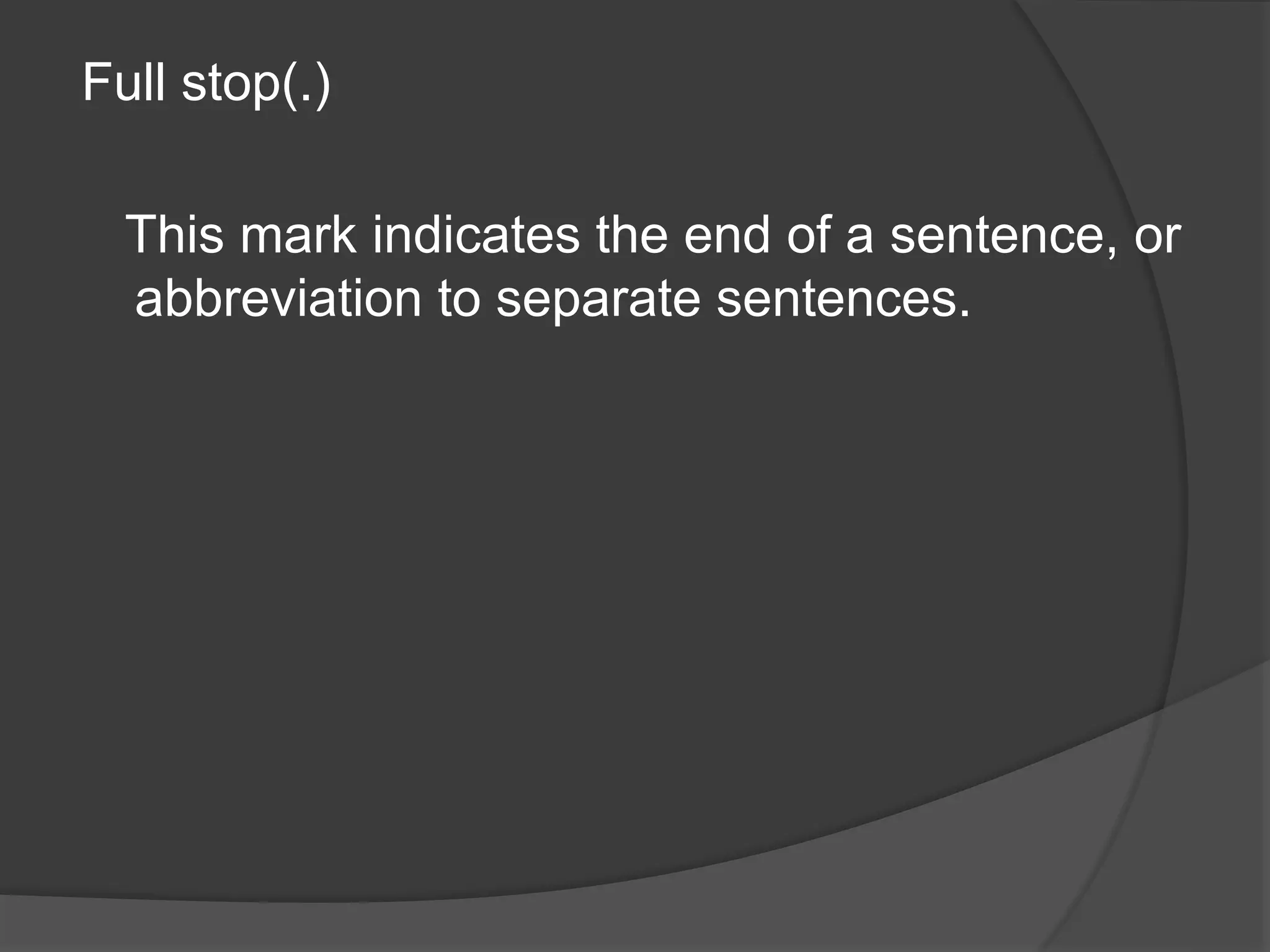 Punctuations and their use | PPTX