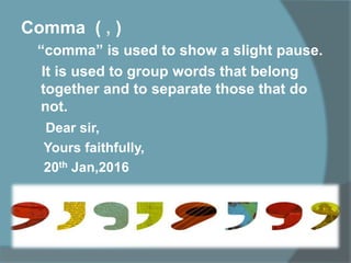 Punctuations and their use | PPTX