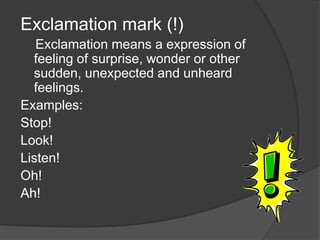 Punctuations and their use | PPTX