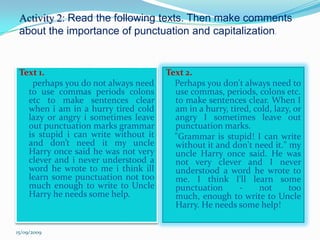 Punctuation marks exercises | PPTX