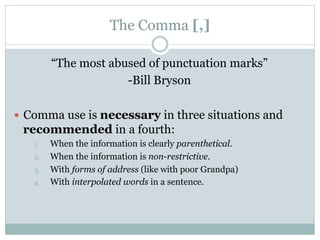 Let's Eat Grandpa: Punctuation for English 102 | PDF