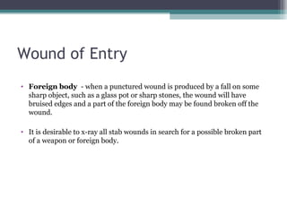 Punctured wounds | PPT