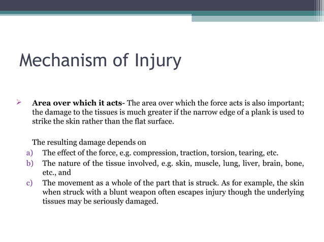 Punctured wounds | PPT | Death, Injury, or Military Conflict ...