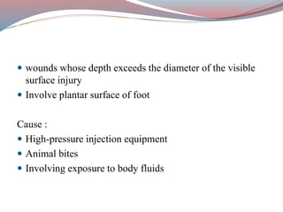 Puncture wounds and bites | PPTX