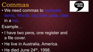 Punctuation English | PPT