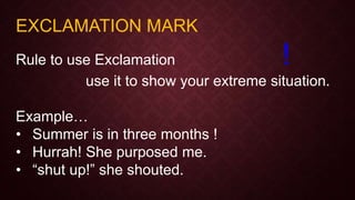 Punctuation English | PPTX