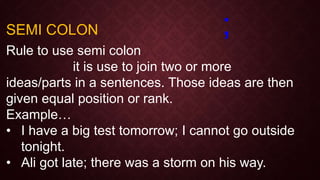 Punctuation English | PPT