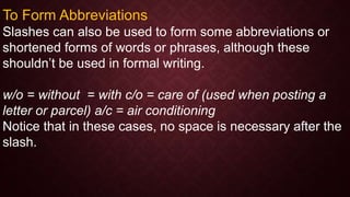Punctuation English | PPT