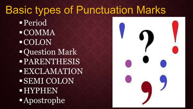 Punctuation English | PPT
