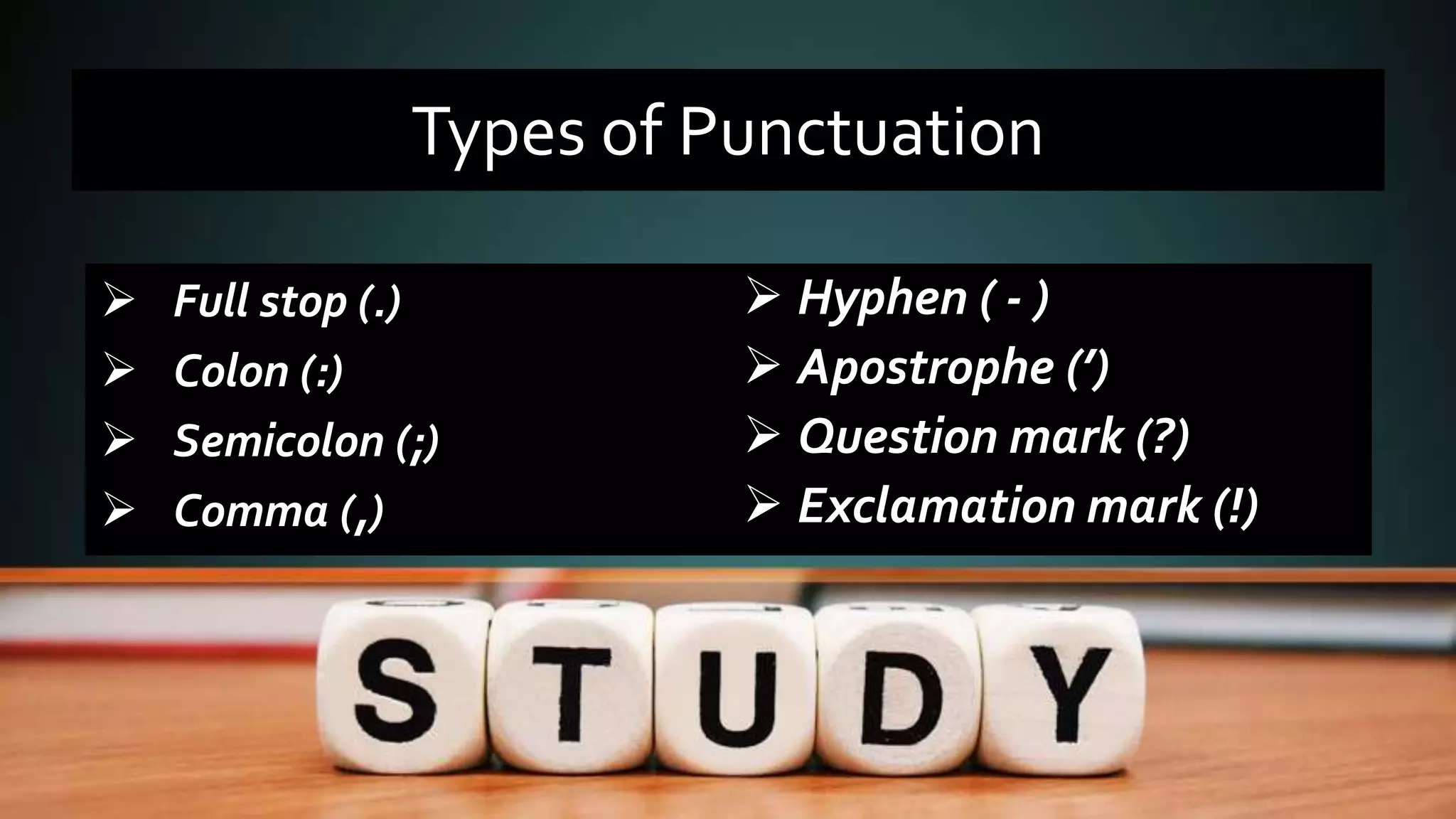Punctuation ppt | PPT