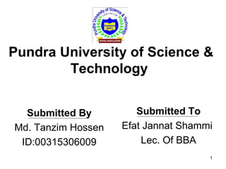 Characteristics of Business || Pundra University | PPT