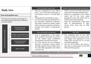 pune case study akshita - TRANSPORATION CUBE | PPT