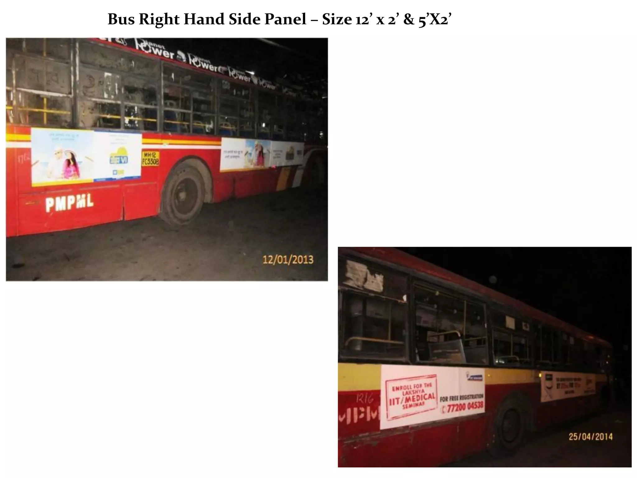 Pune City Bus Branding - Advertising on PMPML Buses | PPT