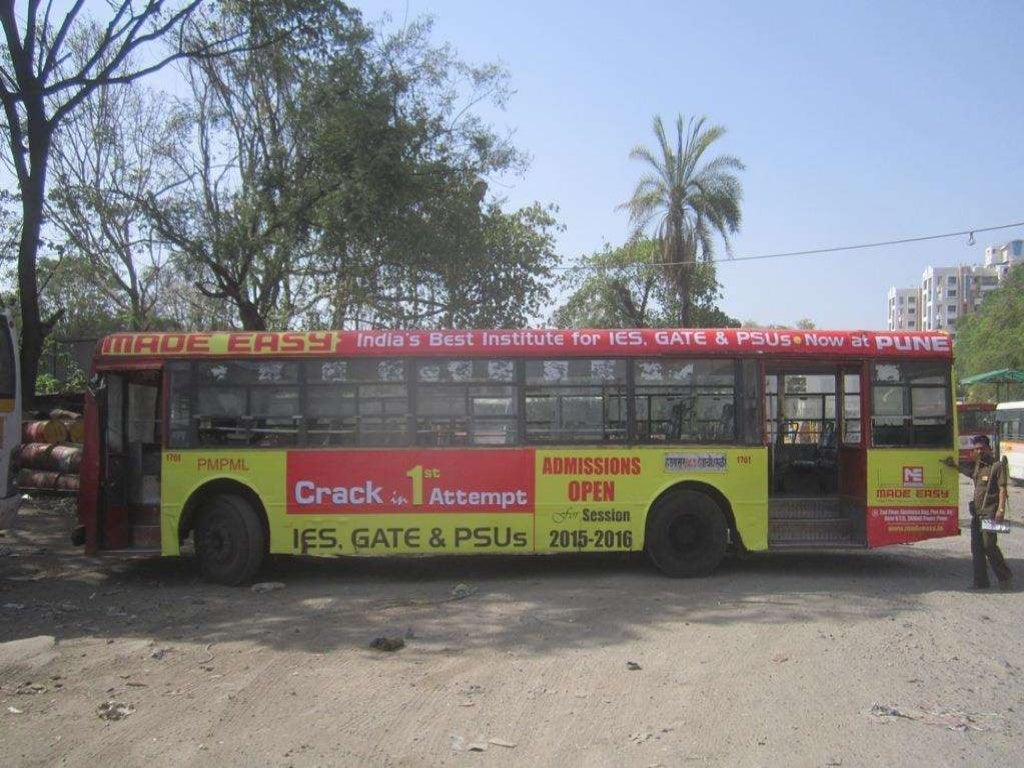 Pune City Bus Branding Advertising On PMPML Buses pune-city-bus-branding-advertising-on-pmpml-buses