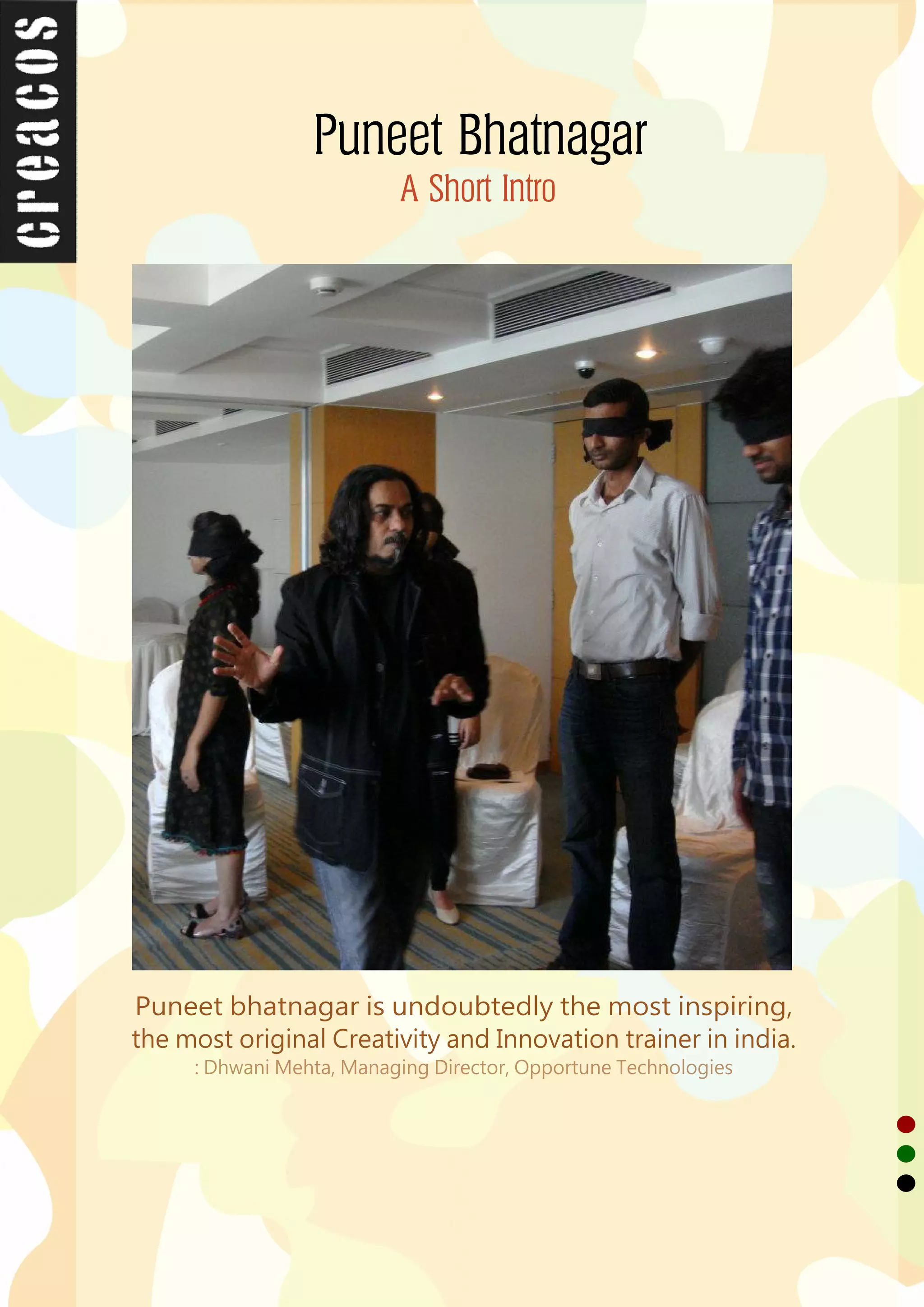 Intro: Puneet bhatnagar | PDF | Television | Entertainment