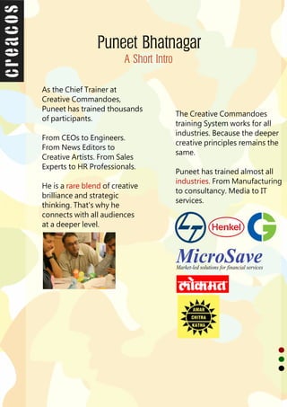 Intro: Puneet bhatnagar | PDF