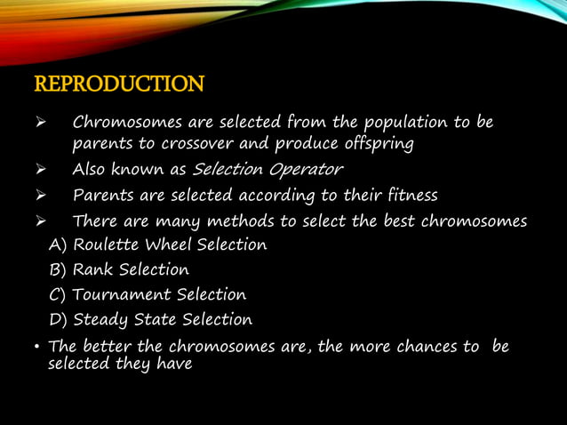 MACHINE LEARNING - GENETIC ALGORITHM | PPTX | Genetics | Science
