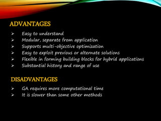MACHINE LEARNING - GENETIC ALGORITHM | PPTX