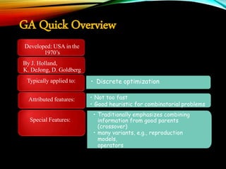 MACHINE LEARNING - GENETIC ALGORITHM | PPTX | Genetics | Science