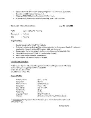 Puneet resume | DOCX