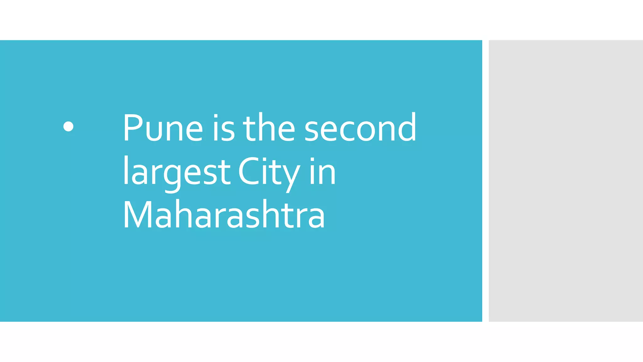 Interesting facts about Pune City | PPTX