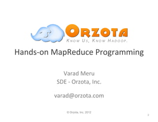 Hands-on MapReduce Programming | PDF