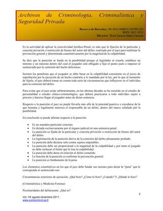 Punibilidad, punición y pena | PDF