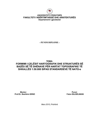 Formimi i çelesit topgrafik digjital dhe struktures se bazes se te ...