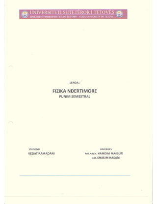 Punim fizika ndertimore | PDF | Physics | Science