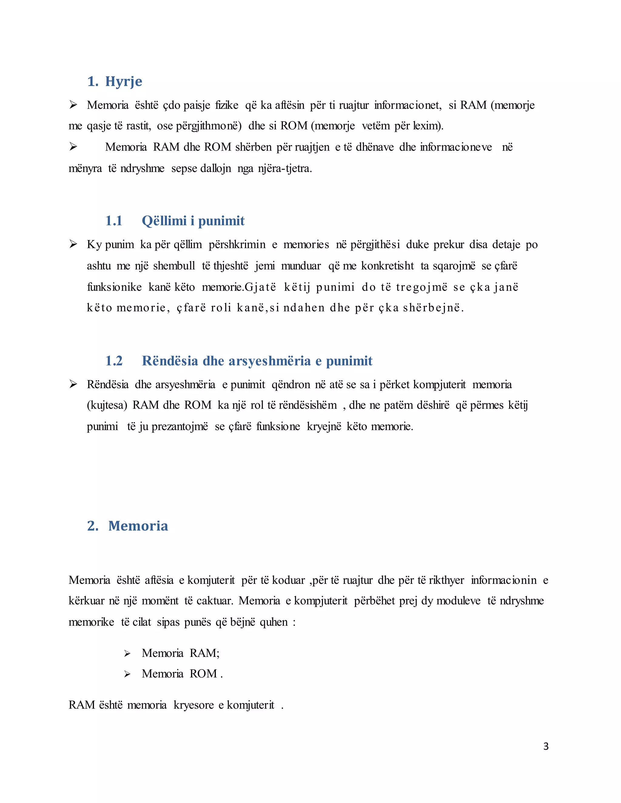 Memoria RAM-ROM | DOCX