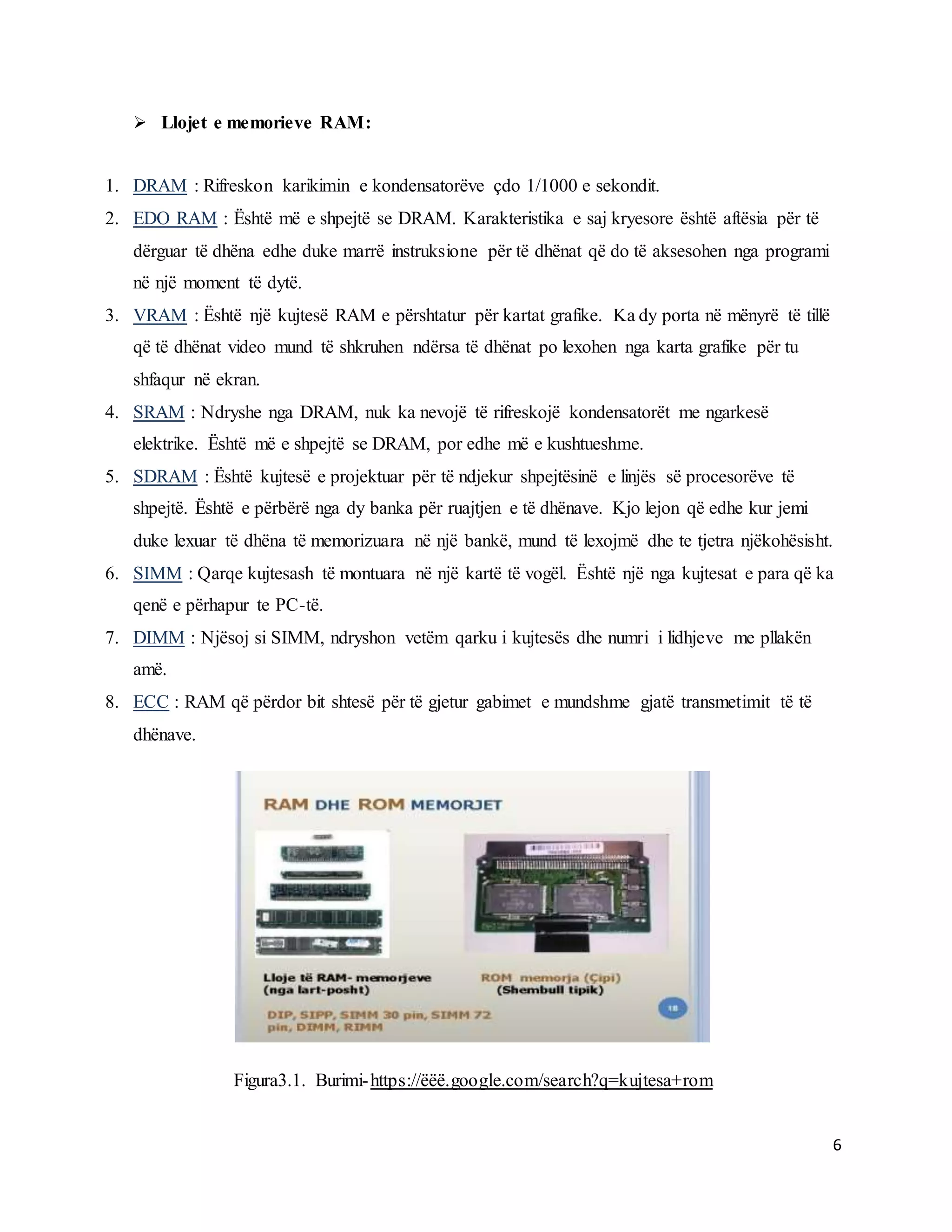 Memoria RAM-ROM | DOCX