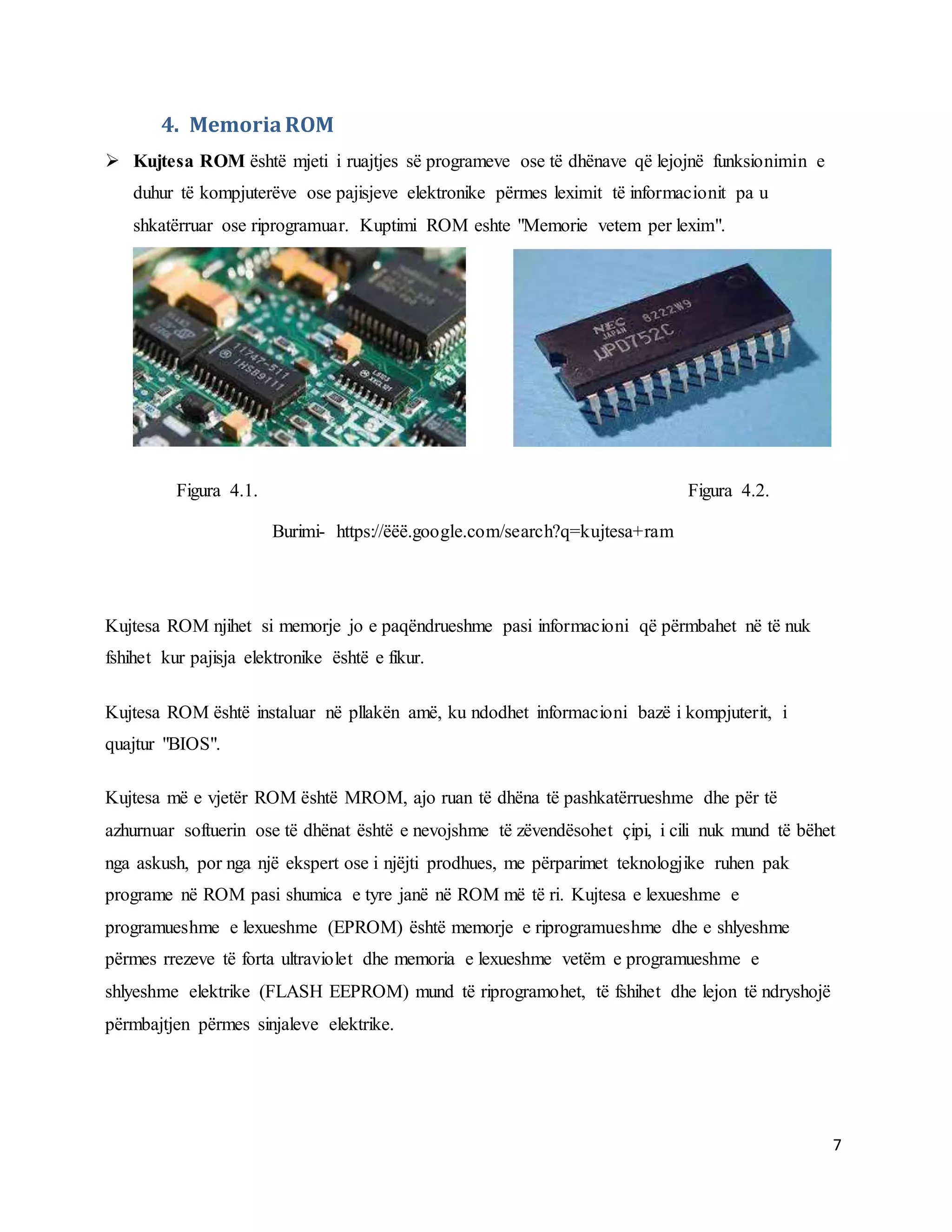 Memoria RAM-ROM | DOCX