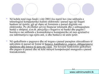 Punim seminarik "PARAJA DHE BANKAT" | PPT