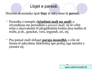 Punim seminarik "PARAJA DHE BANKAT" | PPT