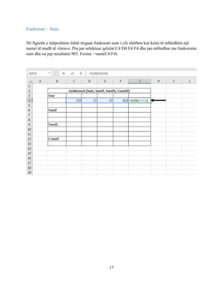 Punim seminarik excel 2016 | PDF