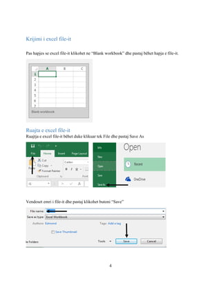 Punim seminarik excel 2016 | PDF