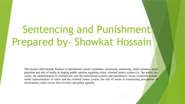 Punishment.pptx this is about what should be the appropriate punishment | PPT