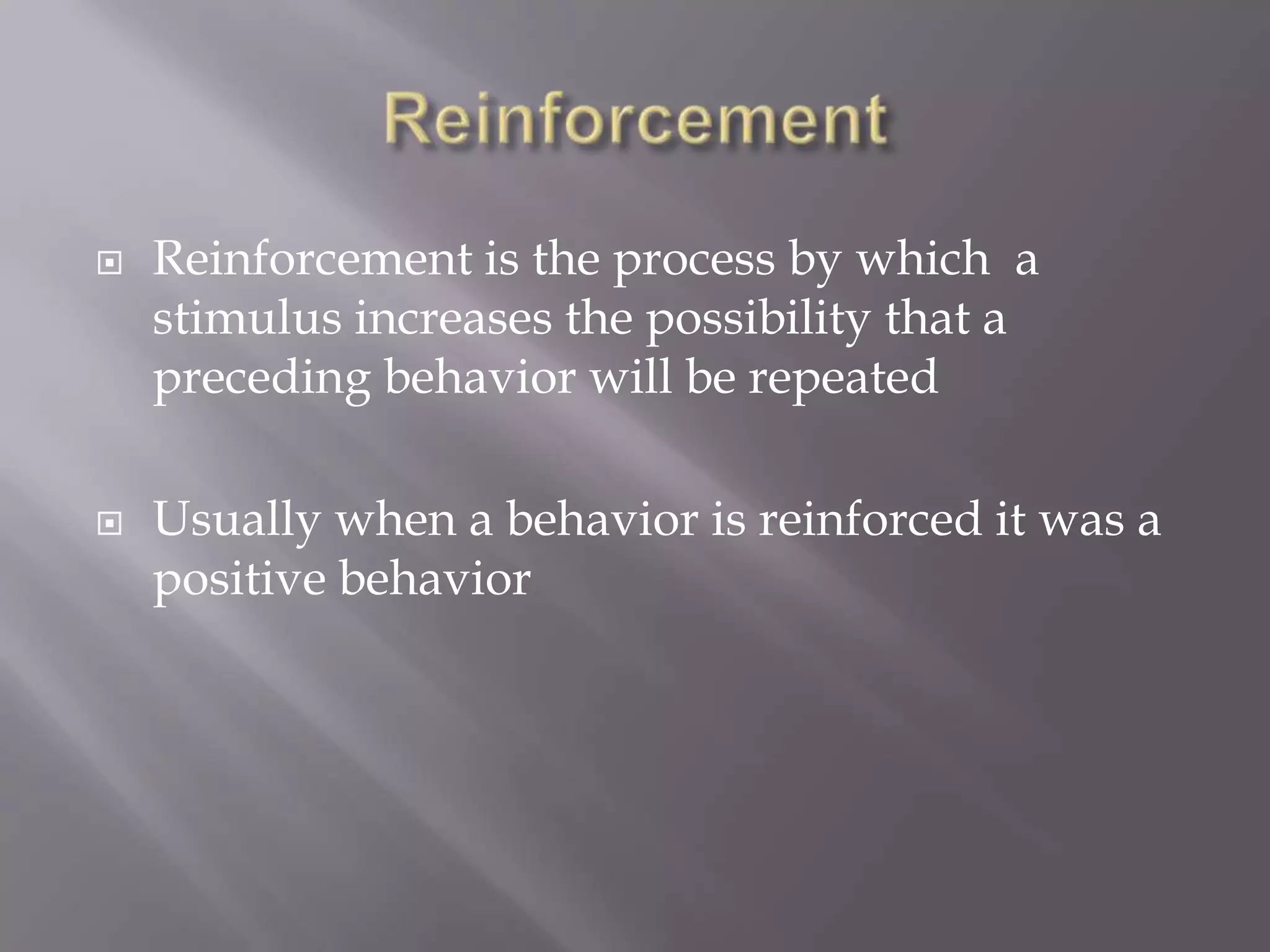 Punishment and reinforcers | PPT