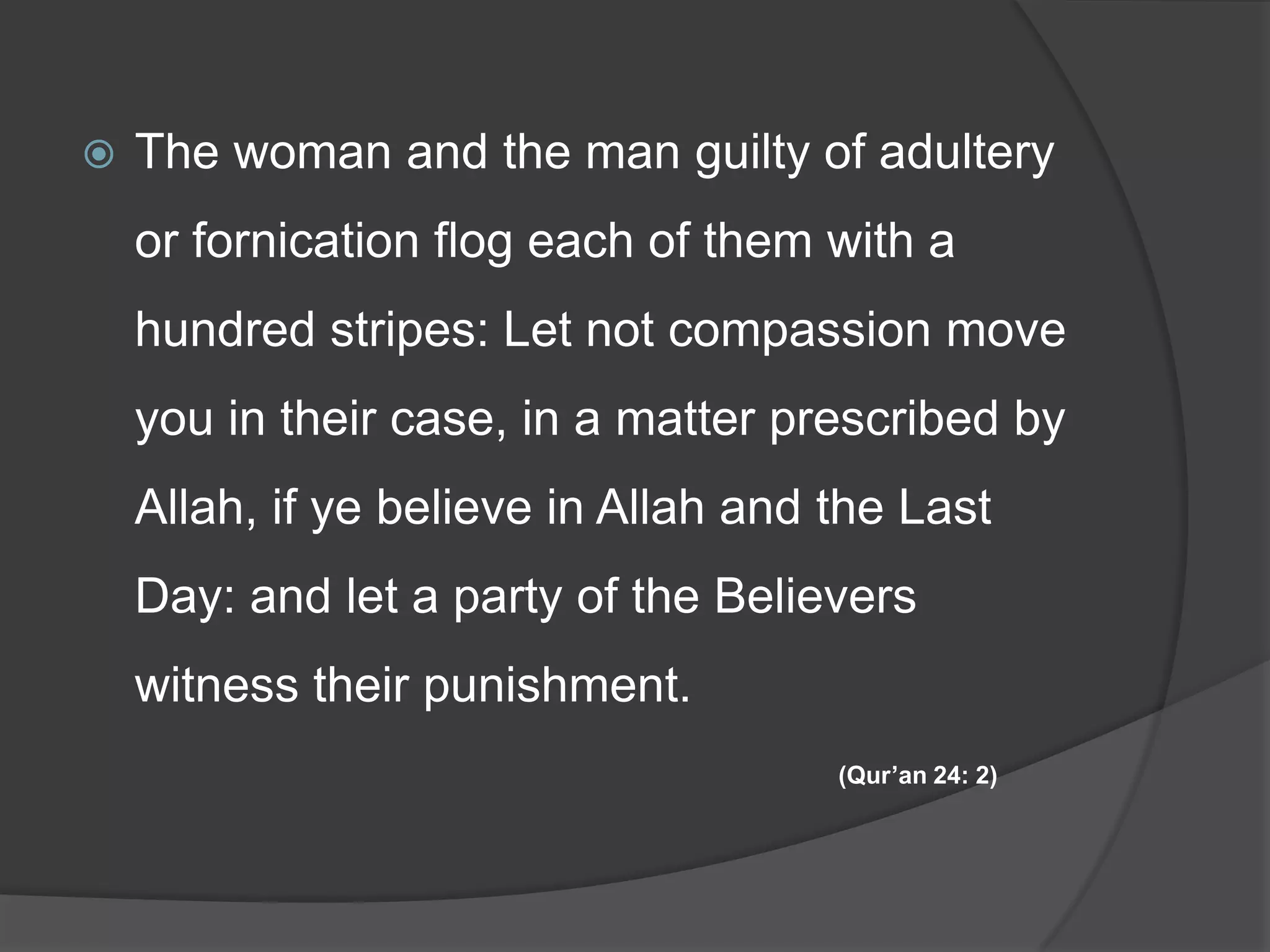 Punishment for adultery | PPSX