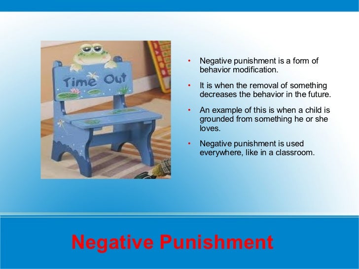 Negative reinforcement in the classroom - dadnative