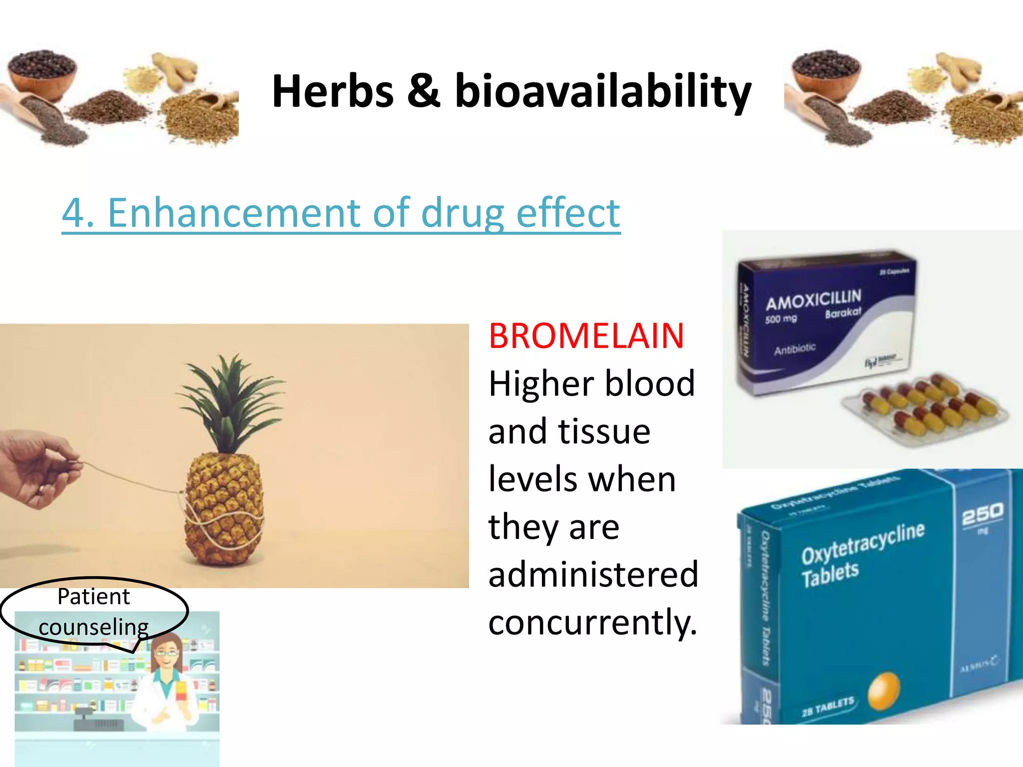 Drug-Herb interactions (with reference to commonly used herbs) | PPTX
