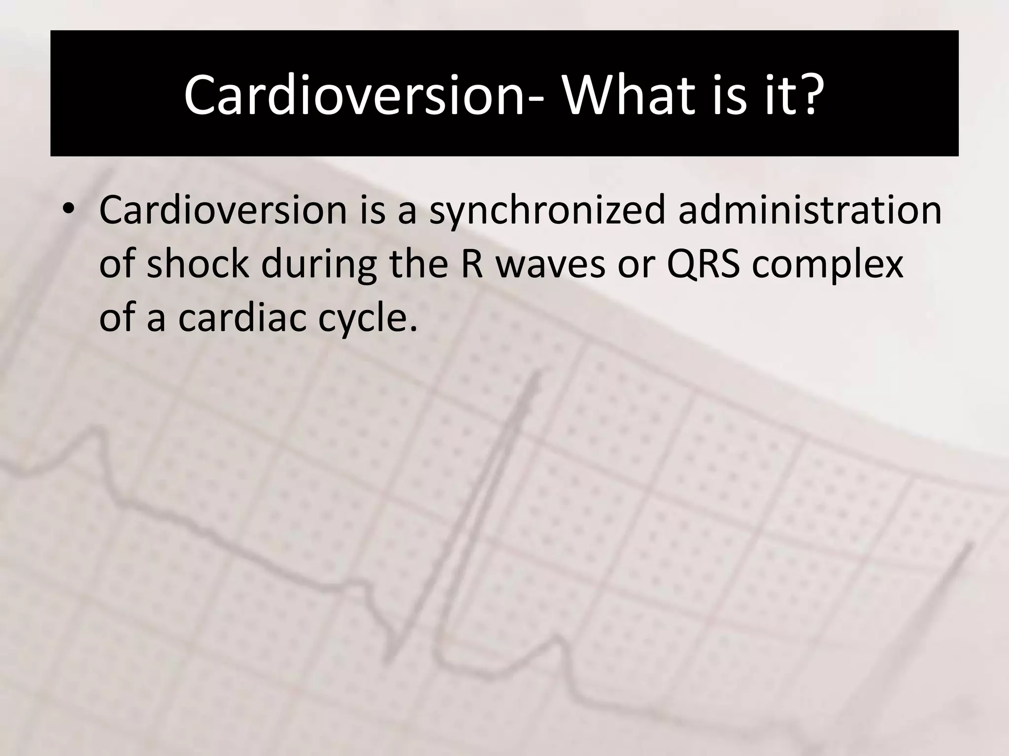 Defibrillation & Cardioversion | PPTX